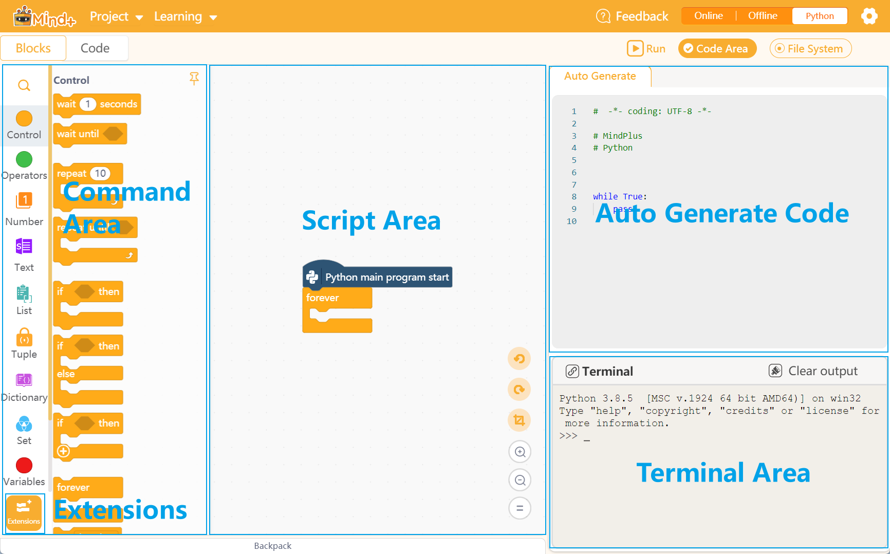 Mind+ Python & Graphical Python - UNIHIKER Documentation